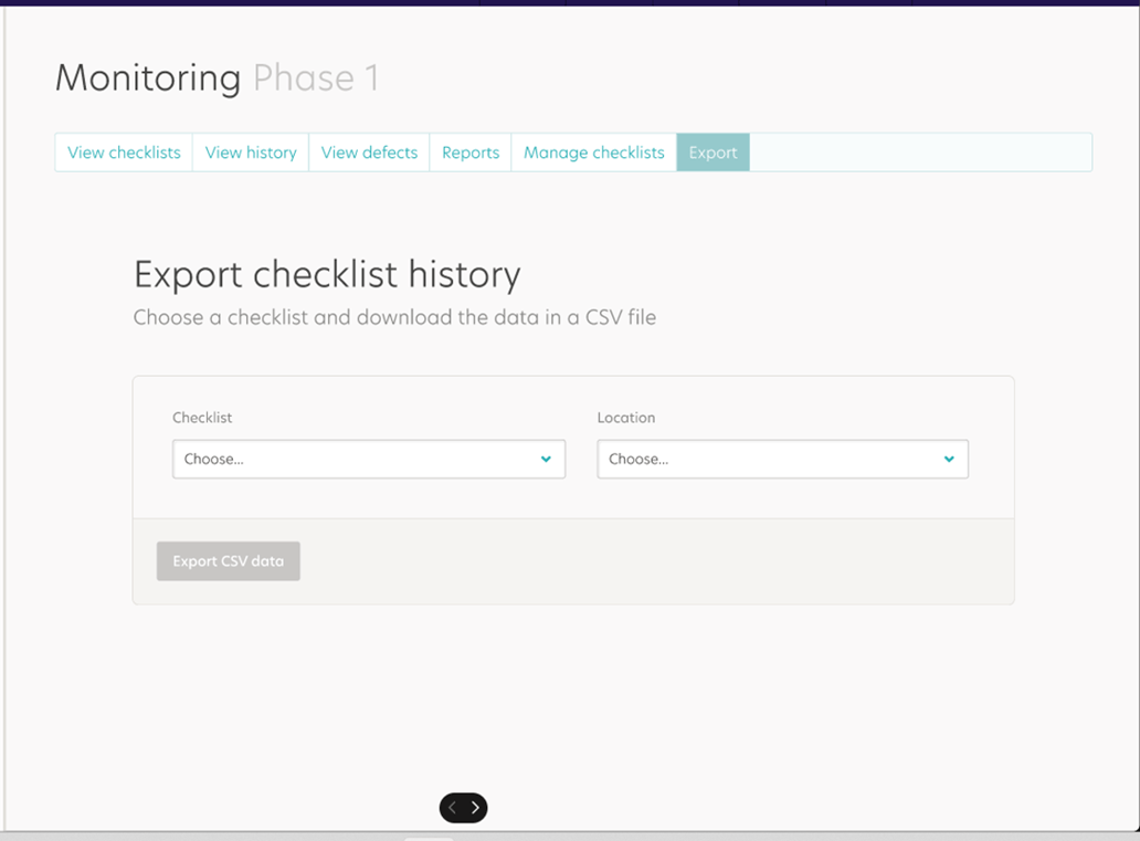 Export Checklists for Multiple Locations